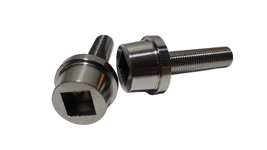 Diabolic Dots Ultra-Lite Titanium Female Axle Bolts - 3/8" Metric ...